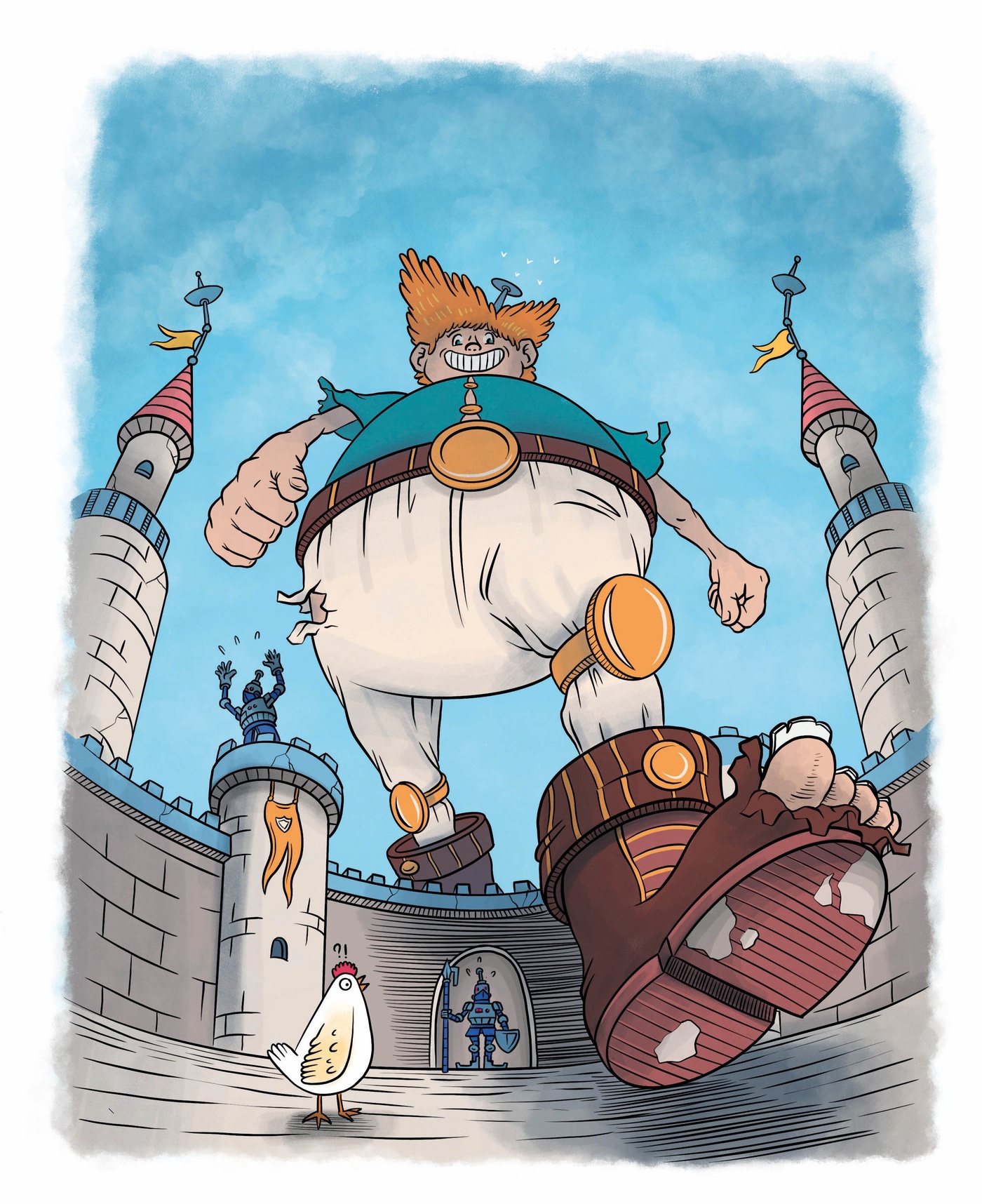 Illustration Québec - Raphaël Dairon - Le Roi Fainéant et le Petit ...